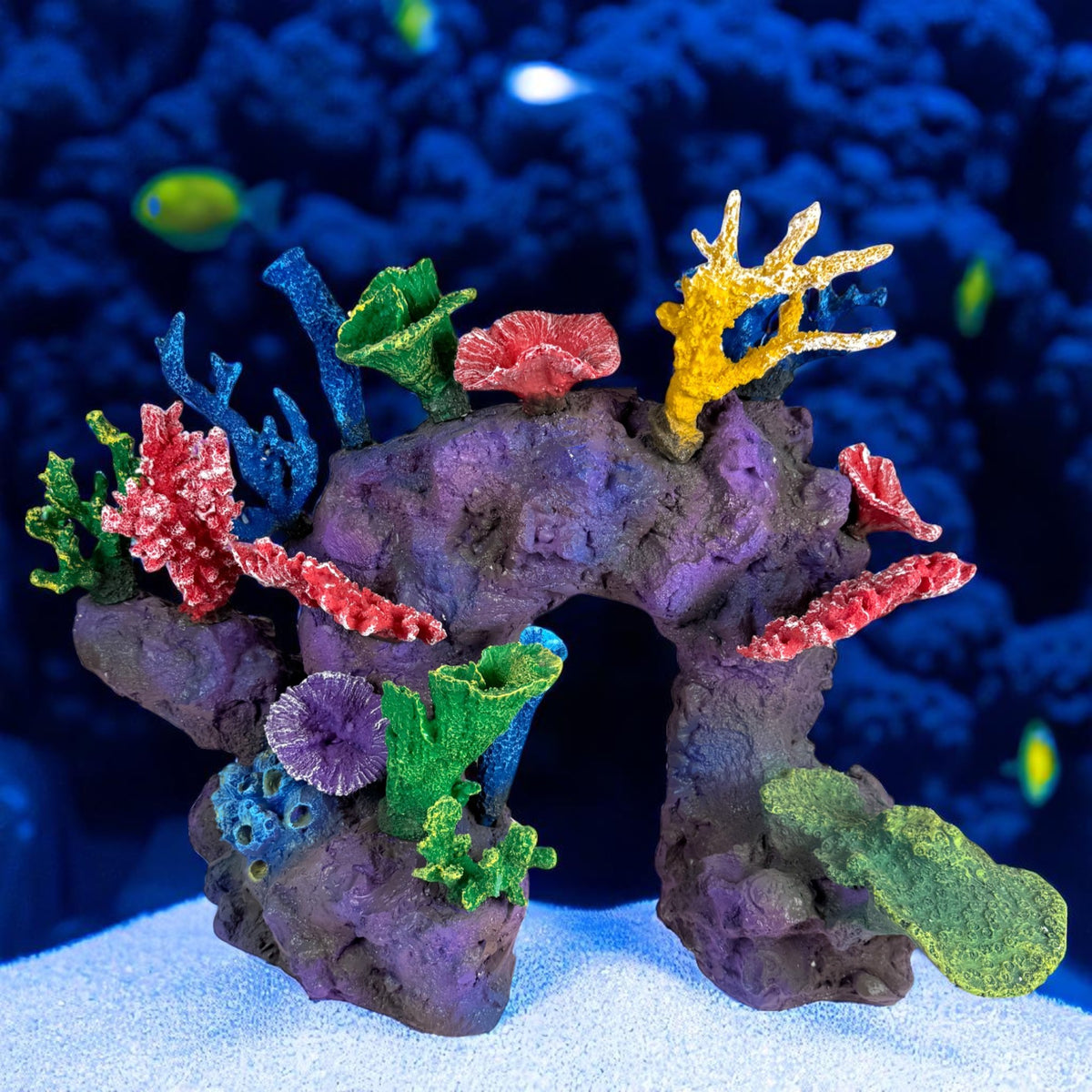 DM046PNP Medium Coral Reef Aquarium Decoration for Marine Fish Tanks
