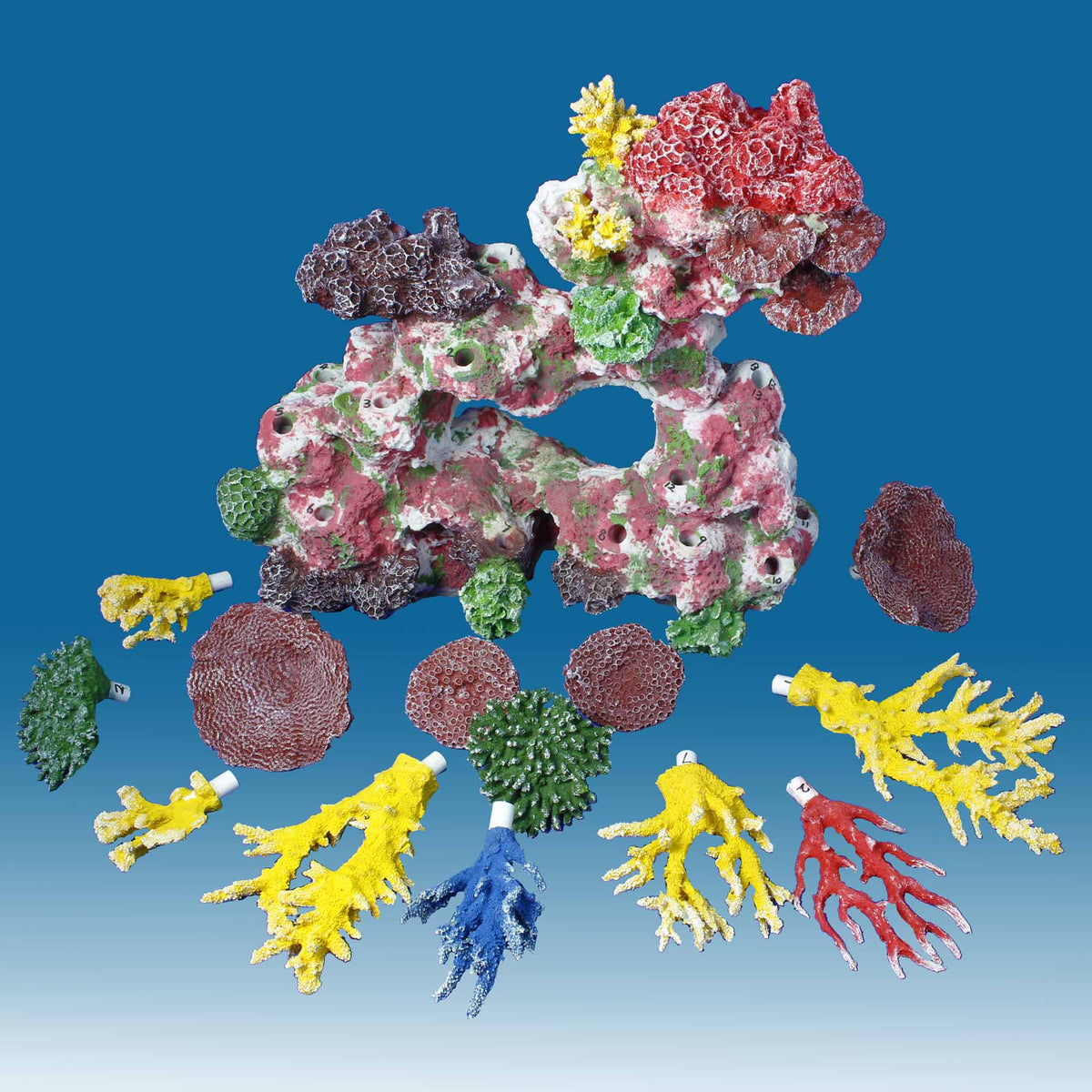 DM038PNP Large Coral Reef Aquarium Decoration for Saltwater Fish Tanks